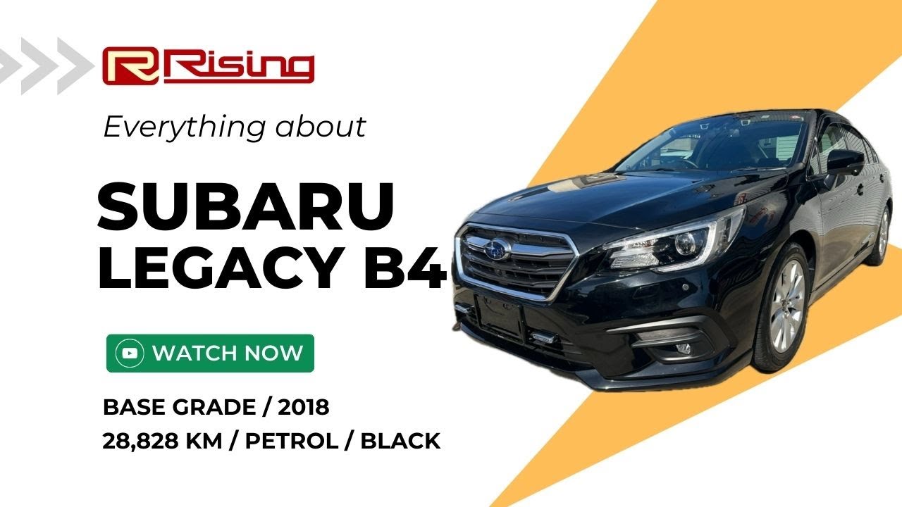 SOLD【2018】Subaru Legacy B4 (4WD), Base grade, 28828 km - Japanese Car ...
