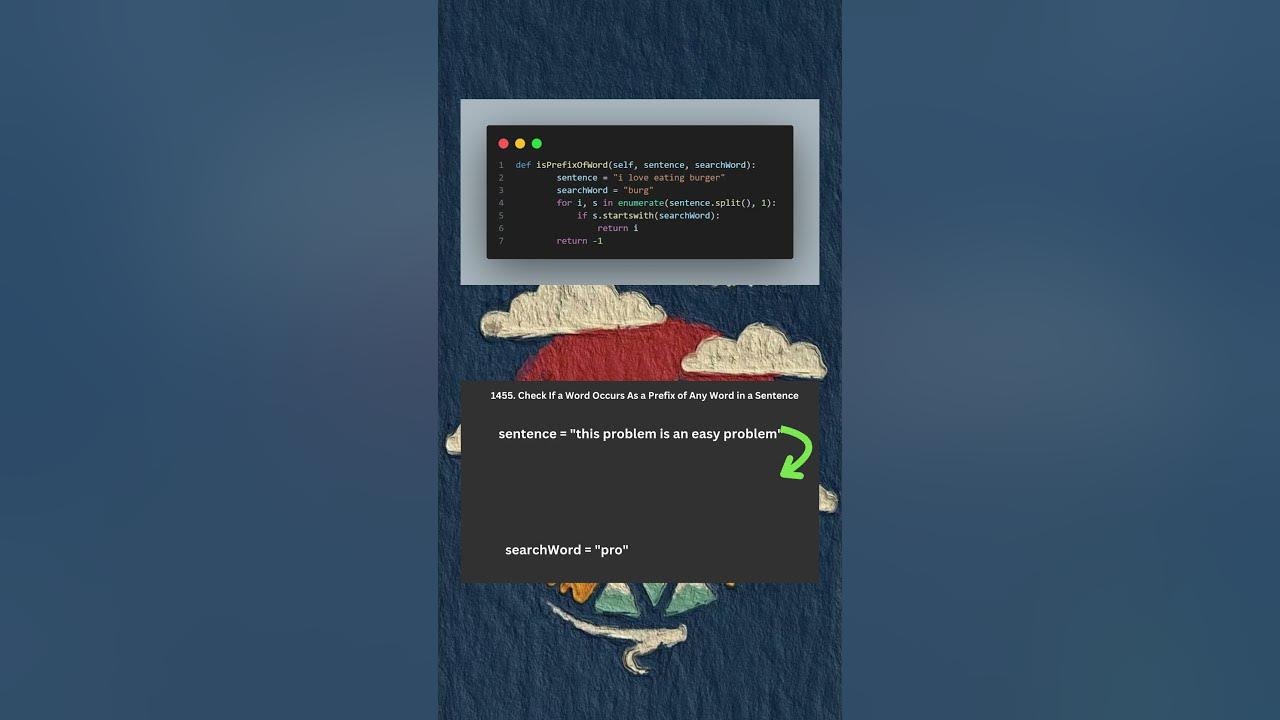 Prefix Puzzle Solved! 💻 | LeetCode 1455 Made Easy 📚 - YouTube