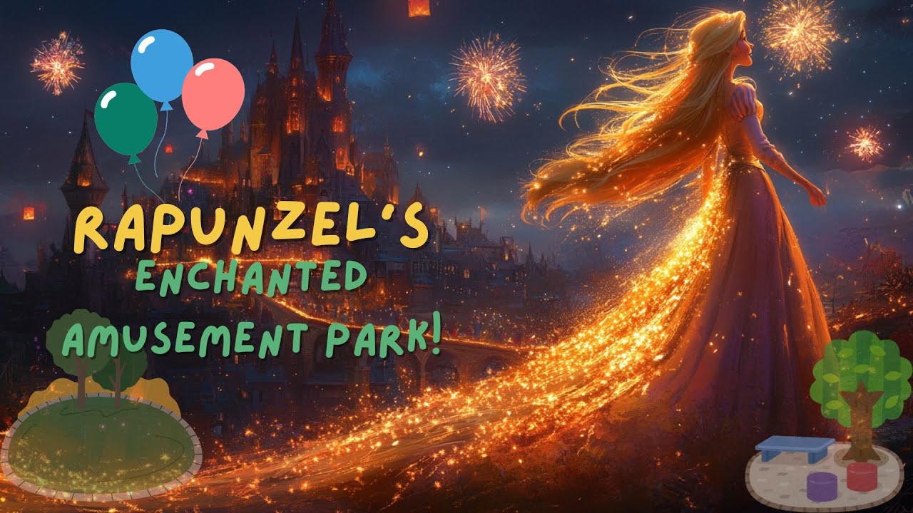 Rapunzel’s Magical Hair Adventure! 🌈 Slide, Bounce & Fly in Her ...