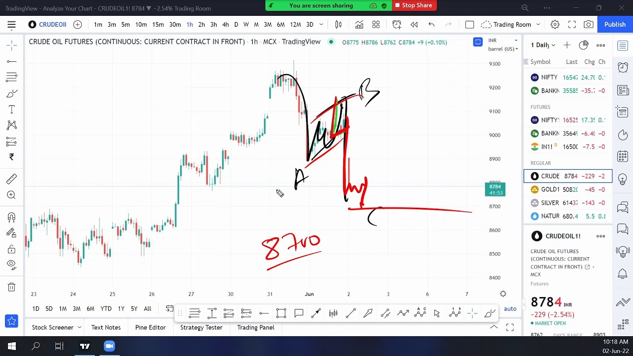 Wave Analysis in Trading Room Private Group with Dev Meena - 16 Jun ...