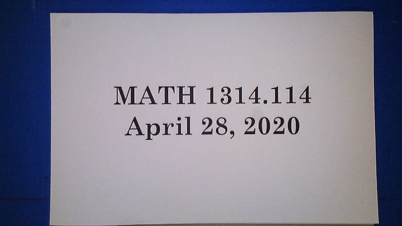 MATH 1314-114 - Apr 28 - Section 5.1 - 5.2 - YouTube