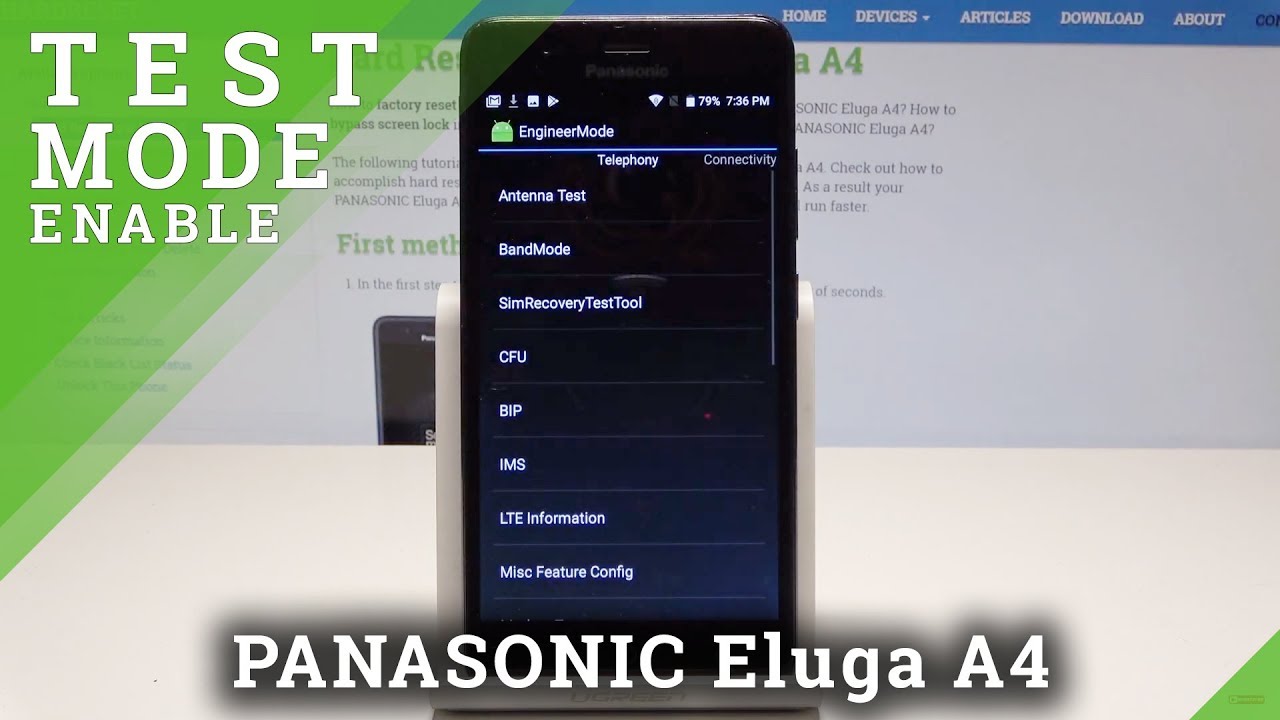 How to Activate Engineering Mode in PANASONIC Eluga A4 - Enable ...