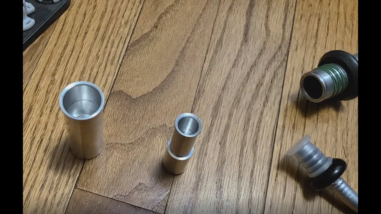 Detroit Thermo Ford Springlock AC female block off fittings - YouTube