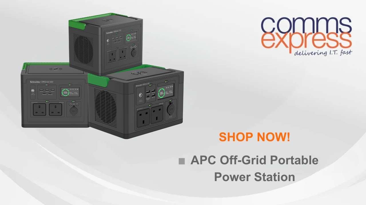 APC Off-Grid Portable Power Station Available at Comms Express - YouTube