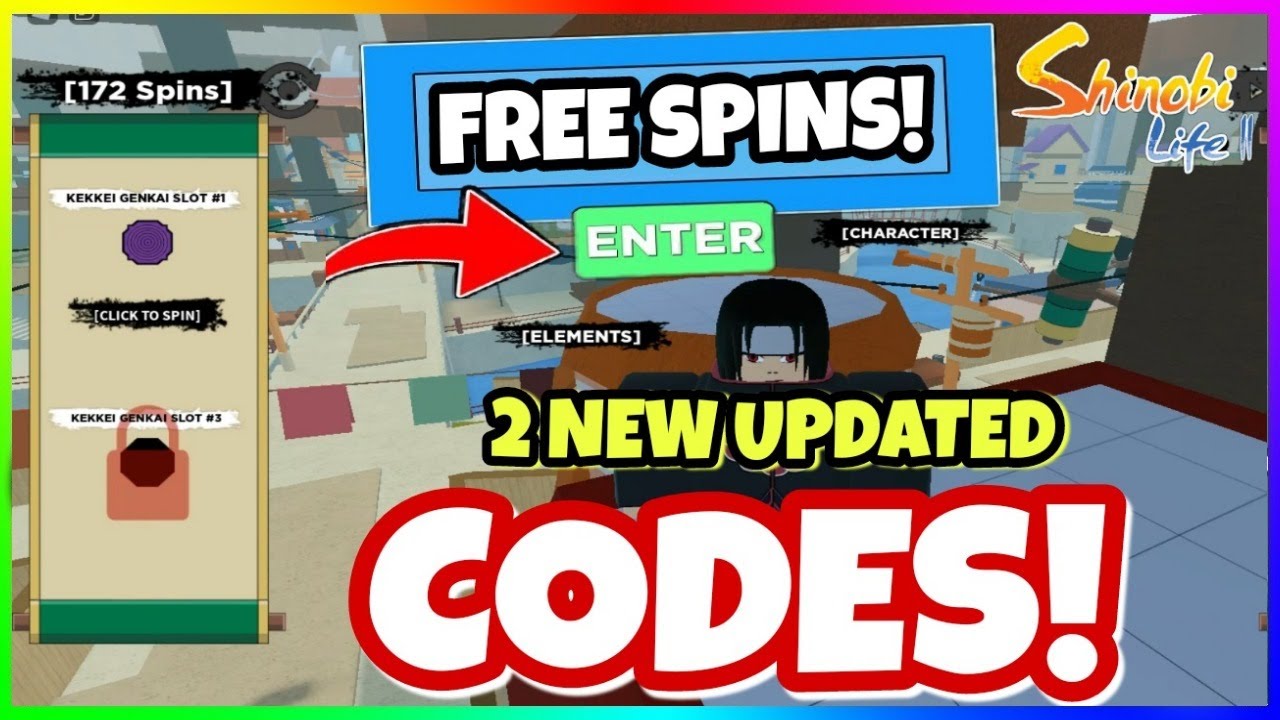 ALL *NEW* UPDATED CODES in SHINOBI LIFE 2! Free Spins [ ROBLOX] - YouTube