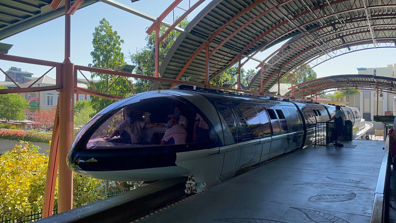 Taking the Monorail into Disneyland! - YouTube