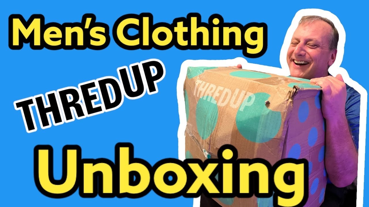 Threadup Unboxing Men's Clothing Rescue Box 25 lbs - It's a Money Maker ...