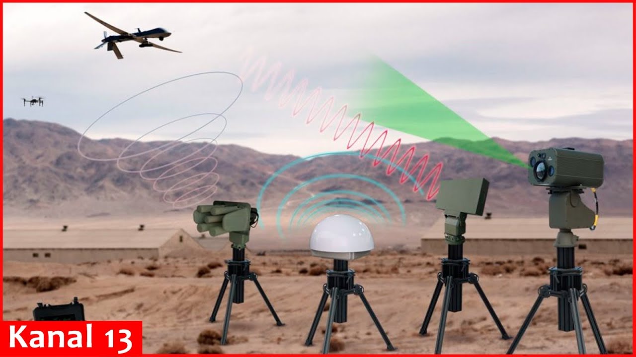 U.S.-made laser-guided Vampire defense systems in action against ...