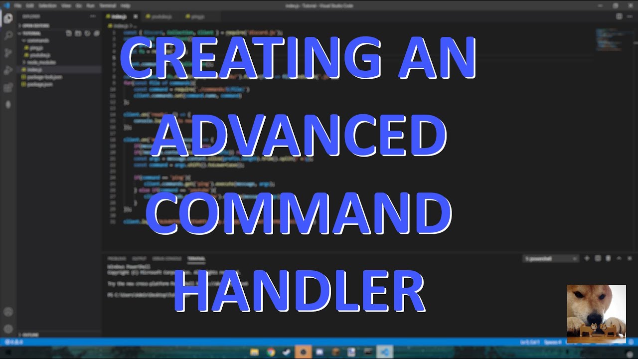 Discord Bot Tutorial 3 Making An Advanced Command Handler Youtube