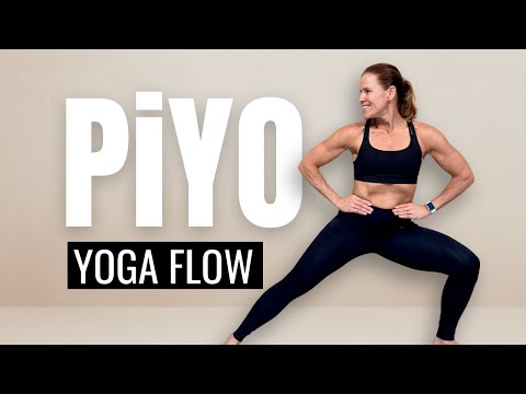 PiYO Slow Yoga Flow Workout | At Home No Equipment #48