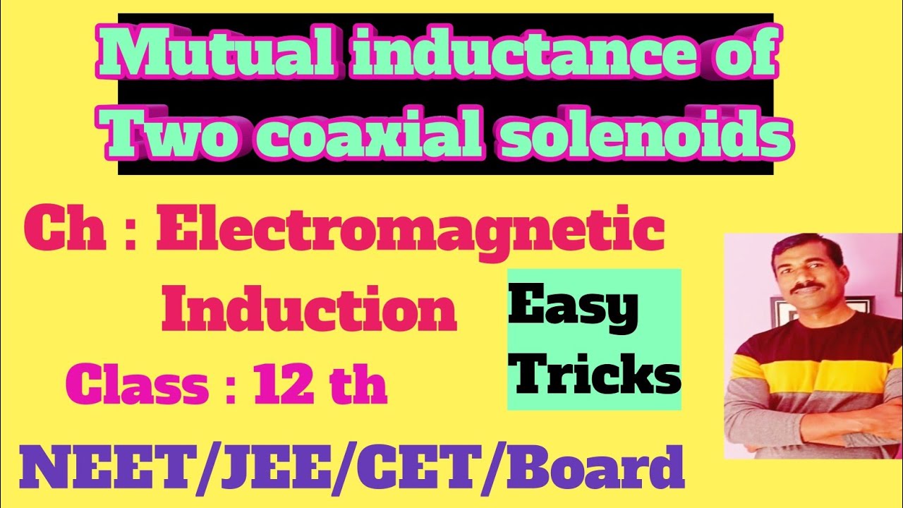mutual inductance of two long coaxial solenoids class 12|mutual ...