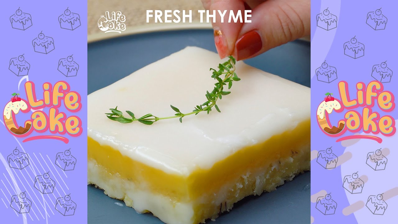 How to Make Lemon Thyme Bars by Life Cake - YouTube
