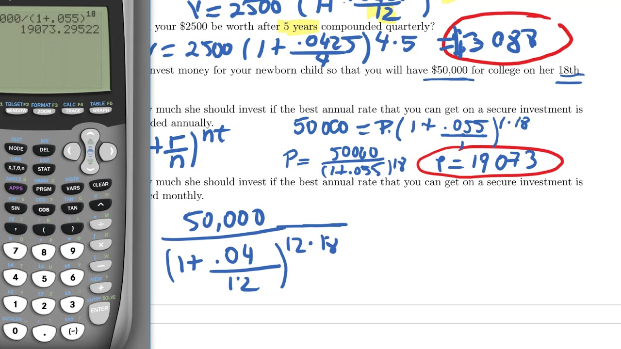 5 3 Part 2 Financial Example -Finding P - YouTube