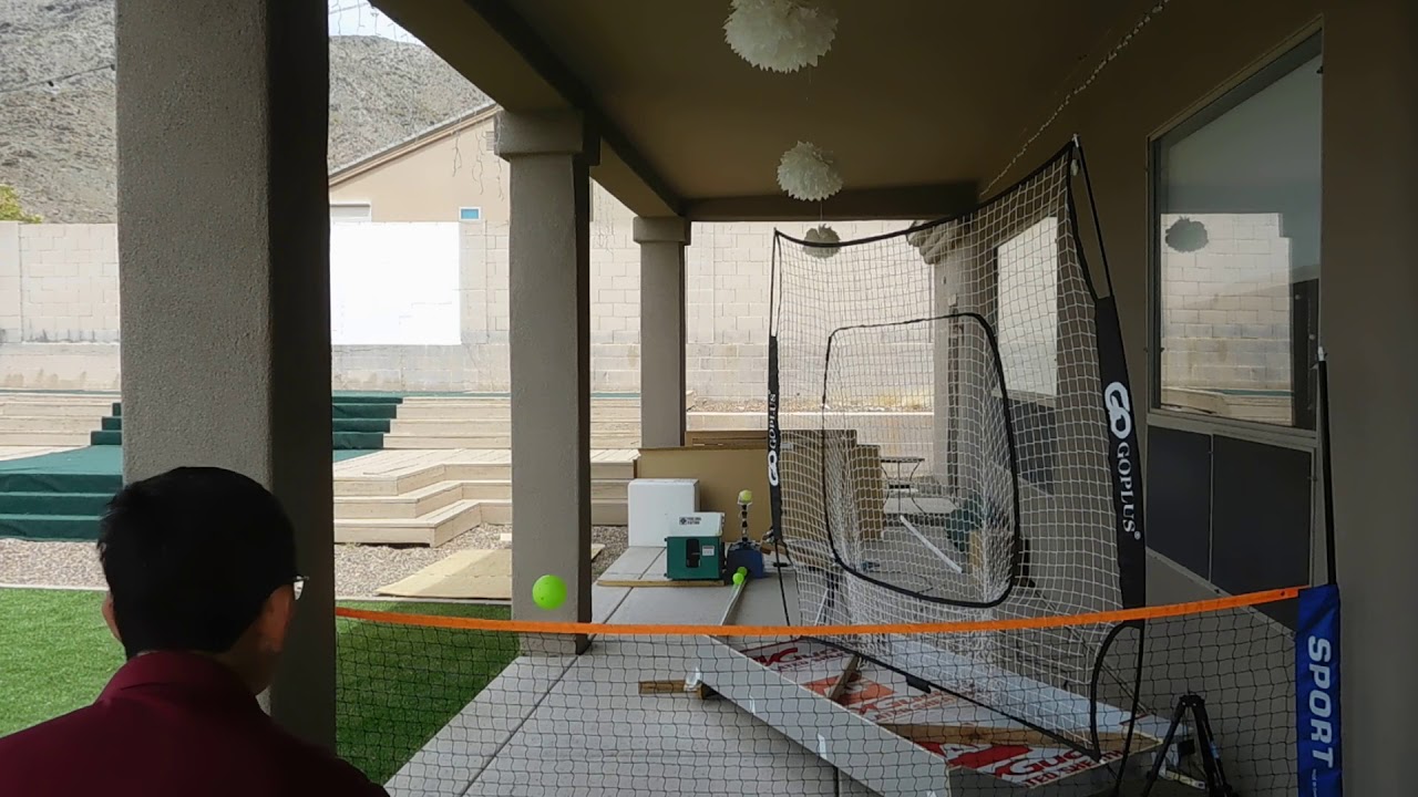 Pickleball Tutor with DIY Robot for backyard/patio practice - 2 - YouTube