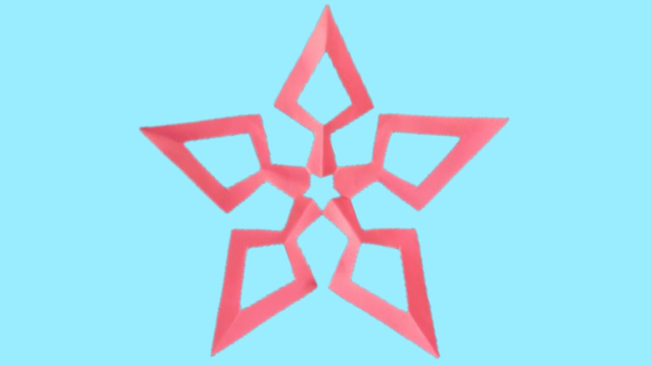How To Cutting Paper Star Design Easy Cutting Star Of Design Craft Hack ...