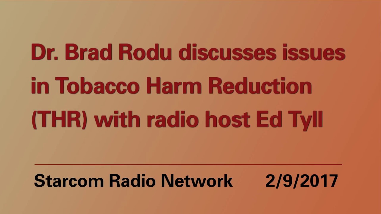 Dr Brad Rodu - Ed Tyll Feb 9 2017 - YouTube
