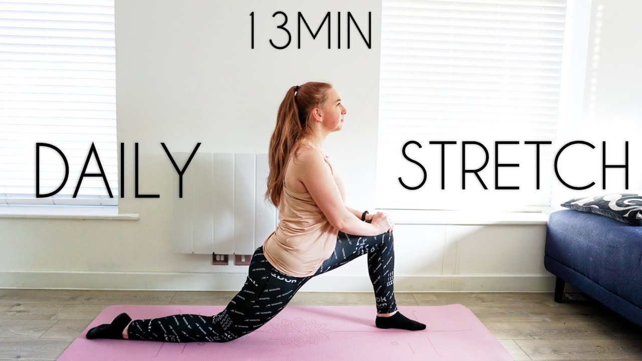 13MIN DAILY STRETCH ROUTINE! || Full body stretch routine - YouTube