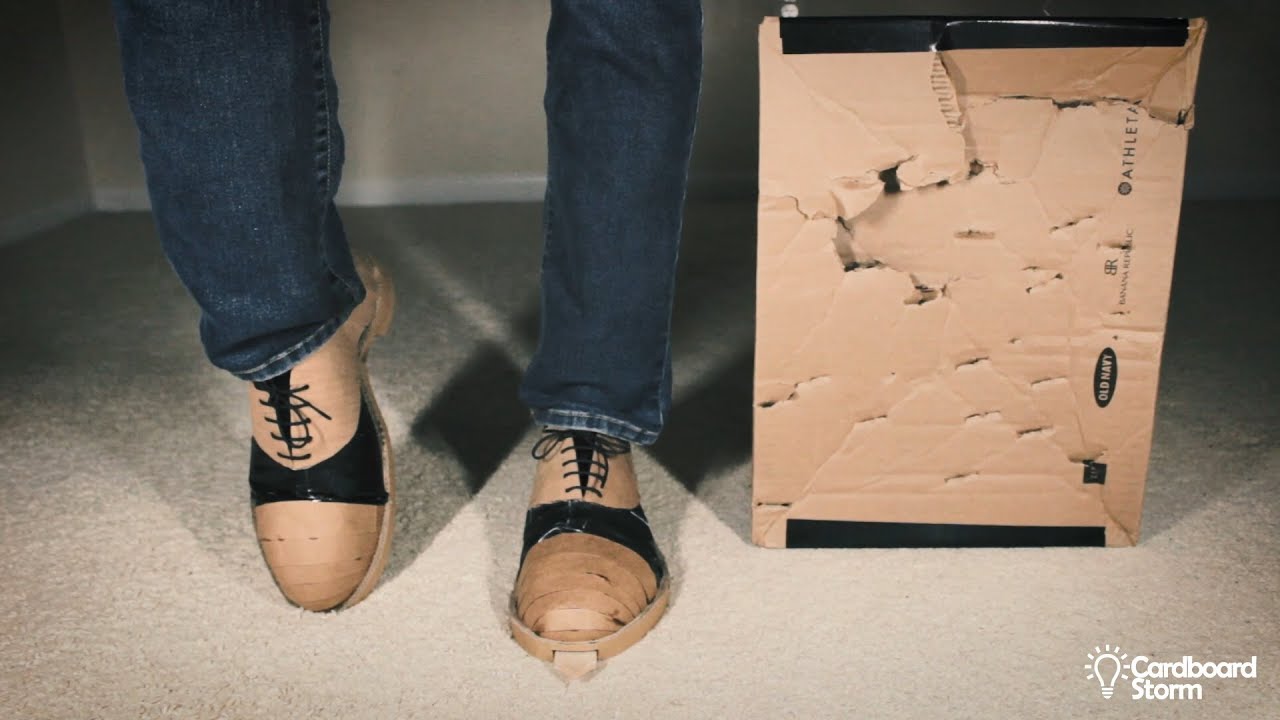 Making Blade Shoes (Kingsman) from Cardboard. - YouTube