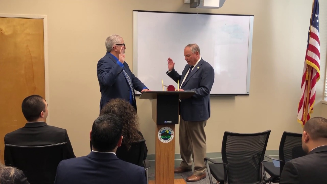 Swearing in of Oscar Garcia, Fresno County Auditor-Controller/Treasurer ...