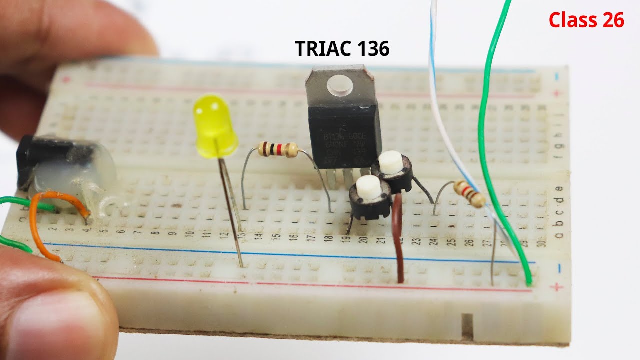 TRIAC based Small Experiment Basic Electronics Bangla Tutorial Class 26 - YouTube