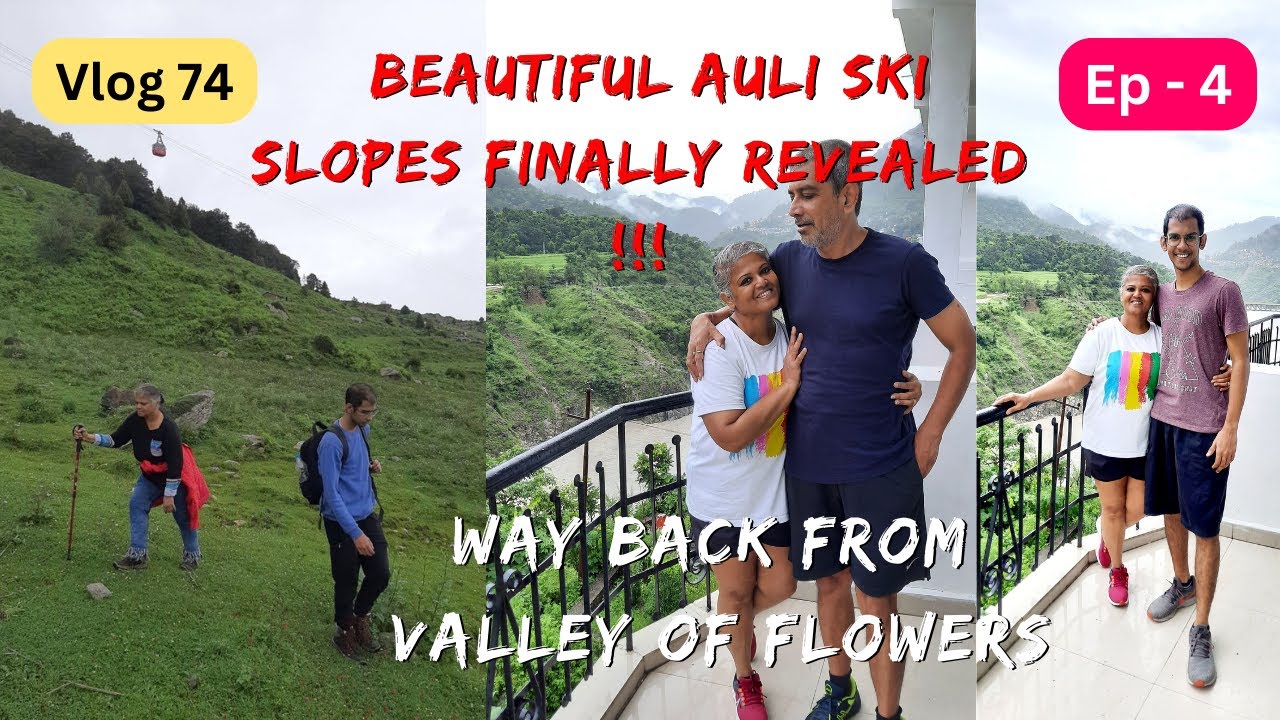 Beautiful Auli Ski slopes Finally Revealed while on our way back from ...