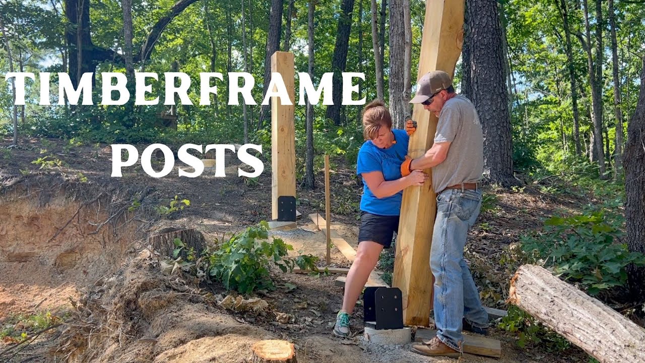 #71 WOOD POSTS TO CONCRETE-Simpson Strong-Tie, Woodshed Work #firewood ...