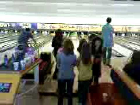 Alice's tenth birthday bowling party at Stevenage Hollywood Bowl. - YouTube