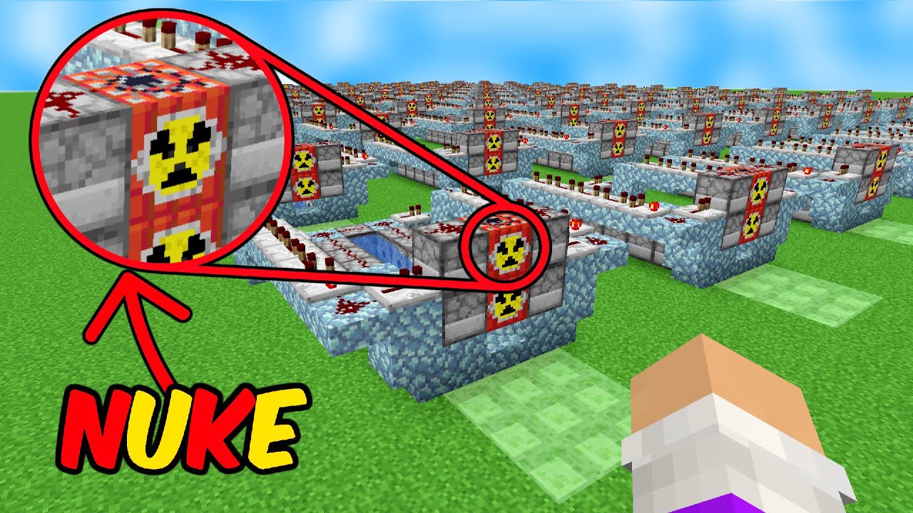 Testing Nuclear TNT Hacks To See If They Work In Minecraft - YouTube
