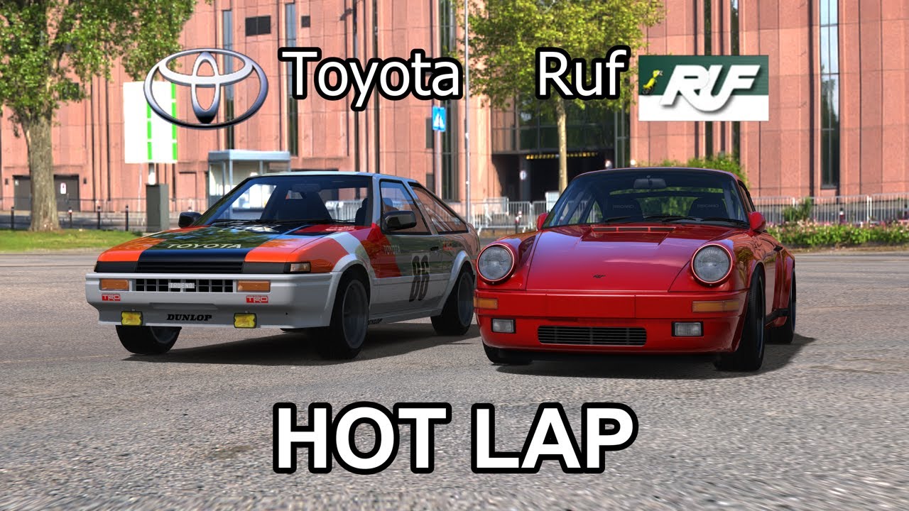 Toyota Ae86 Tuned vs Ruf Yellowbird | Hot Lap | Red Bull Ring - YouTube
