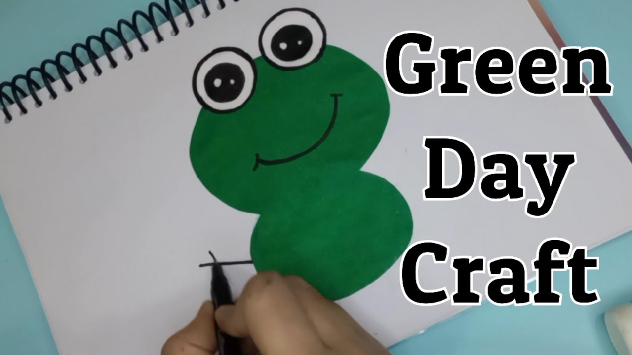 Green Day Paper Craft Idea | Frog Craft | Green Day Easy Activity ...