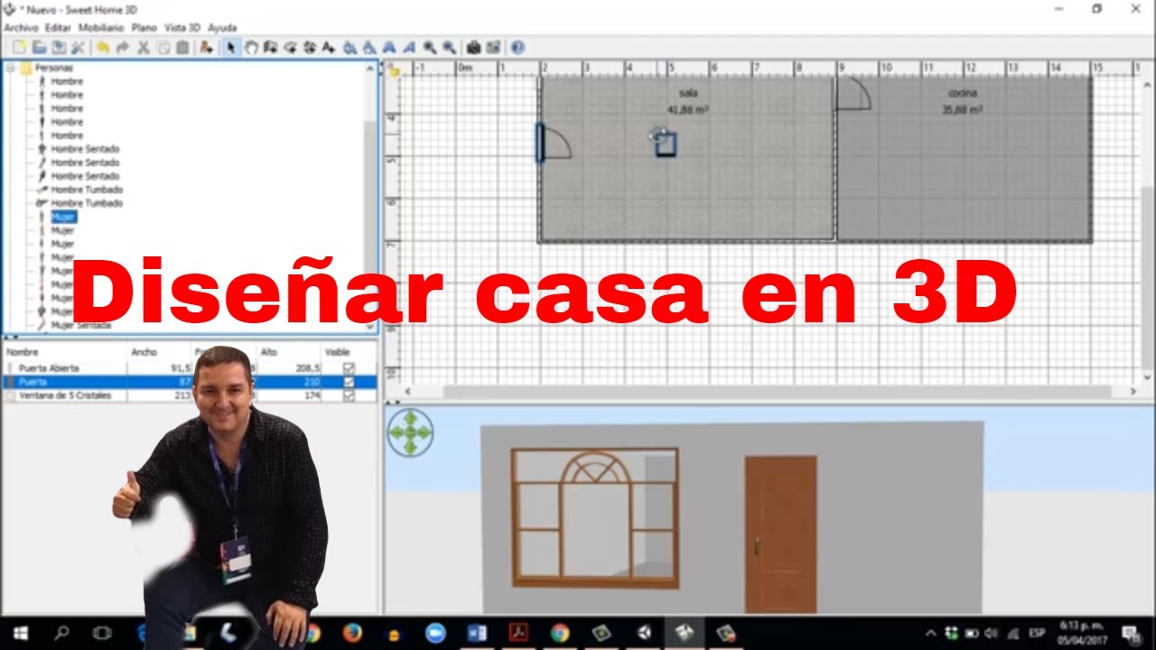 ¿Cómo diseñar la casa de tus sueños en sweet home 3d? - YouTube