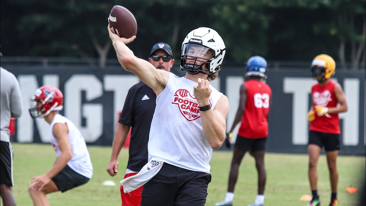 2026 QB Jacob Smith throws at NC State Camp - YouTube