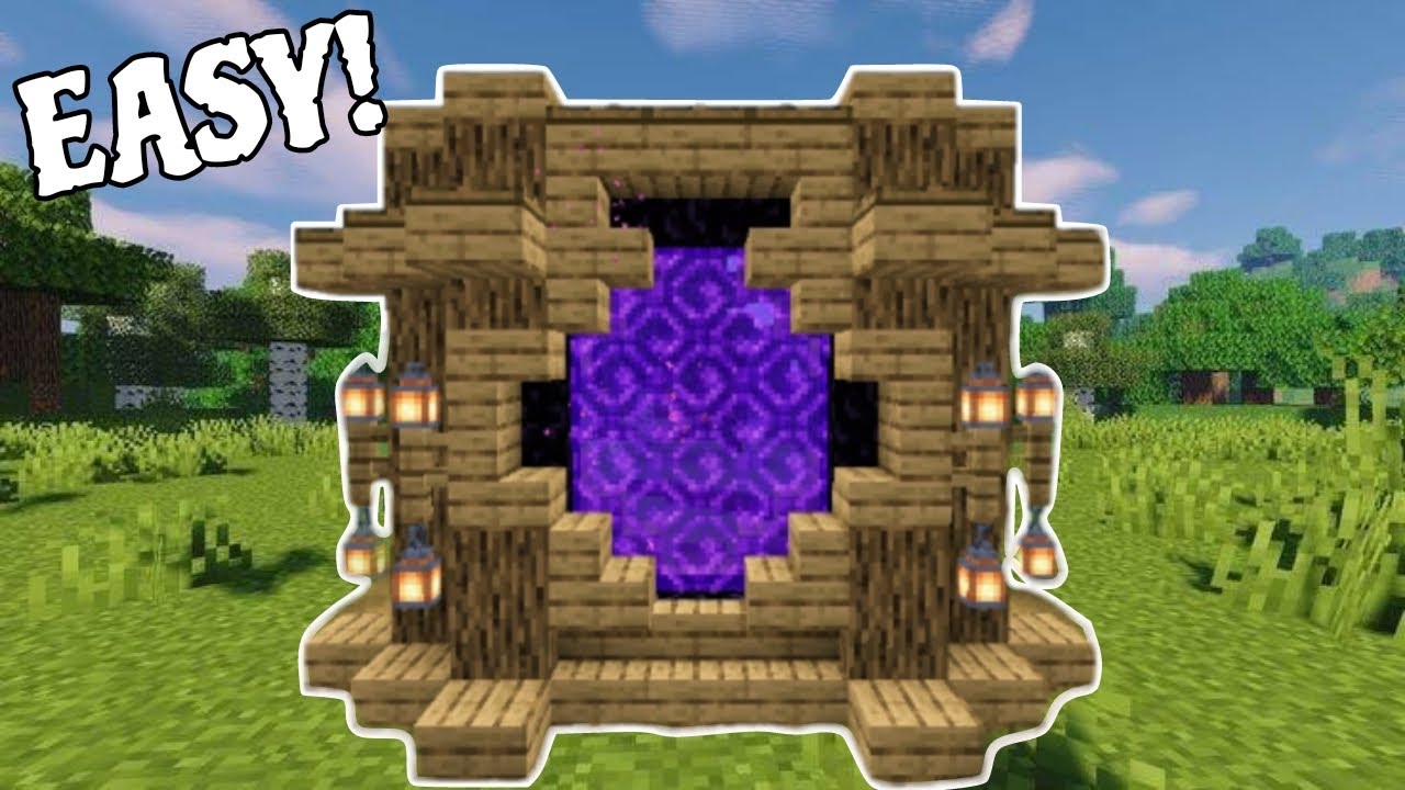 How To Build a Nether Portal in Minecraft [Nether Update]🔥 - YouTube