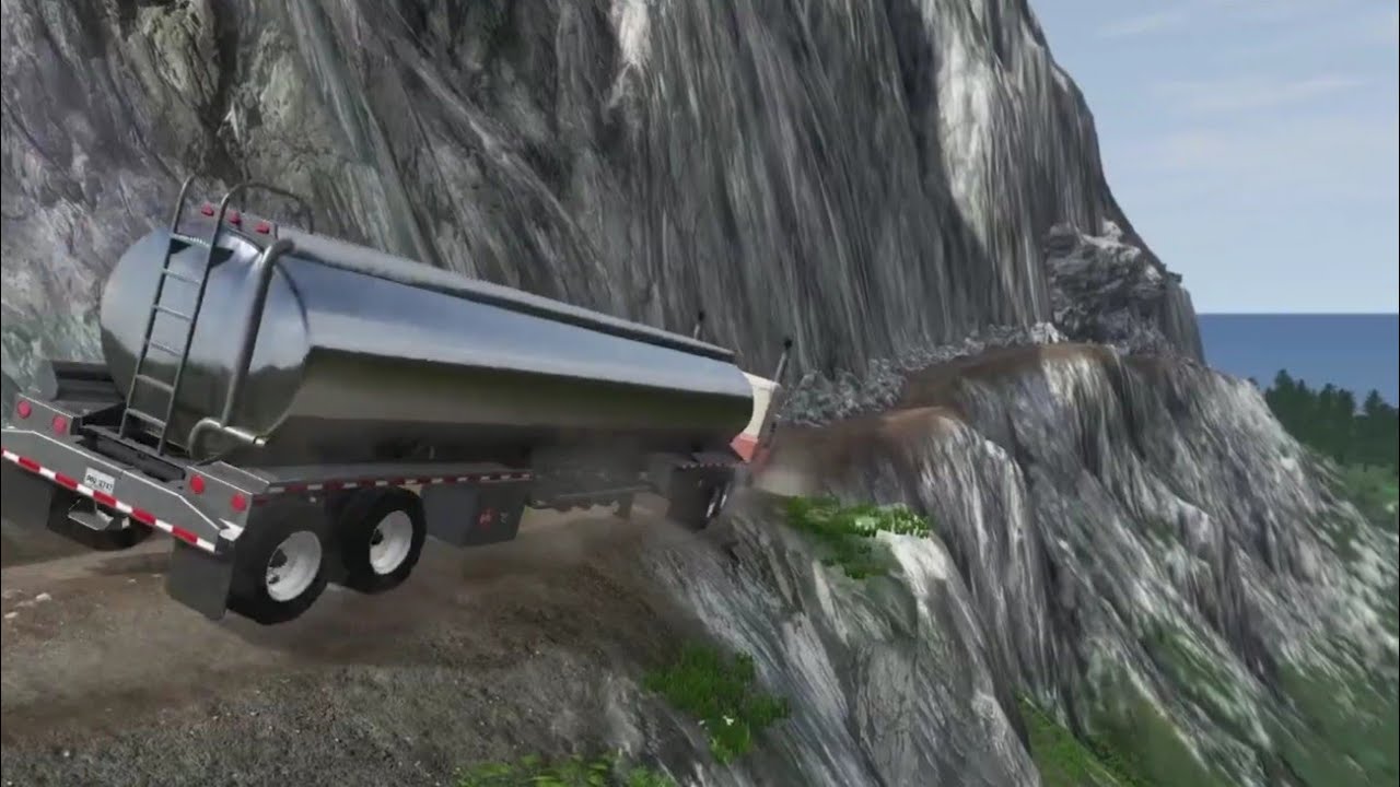 BeamNG.Drive Narrow Road On The Mountainside# 32 - YouTube