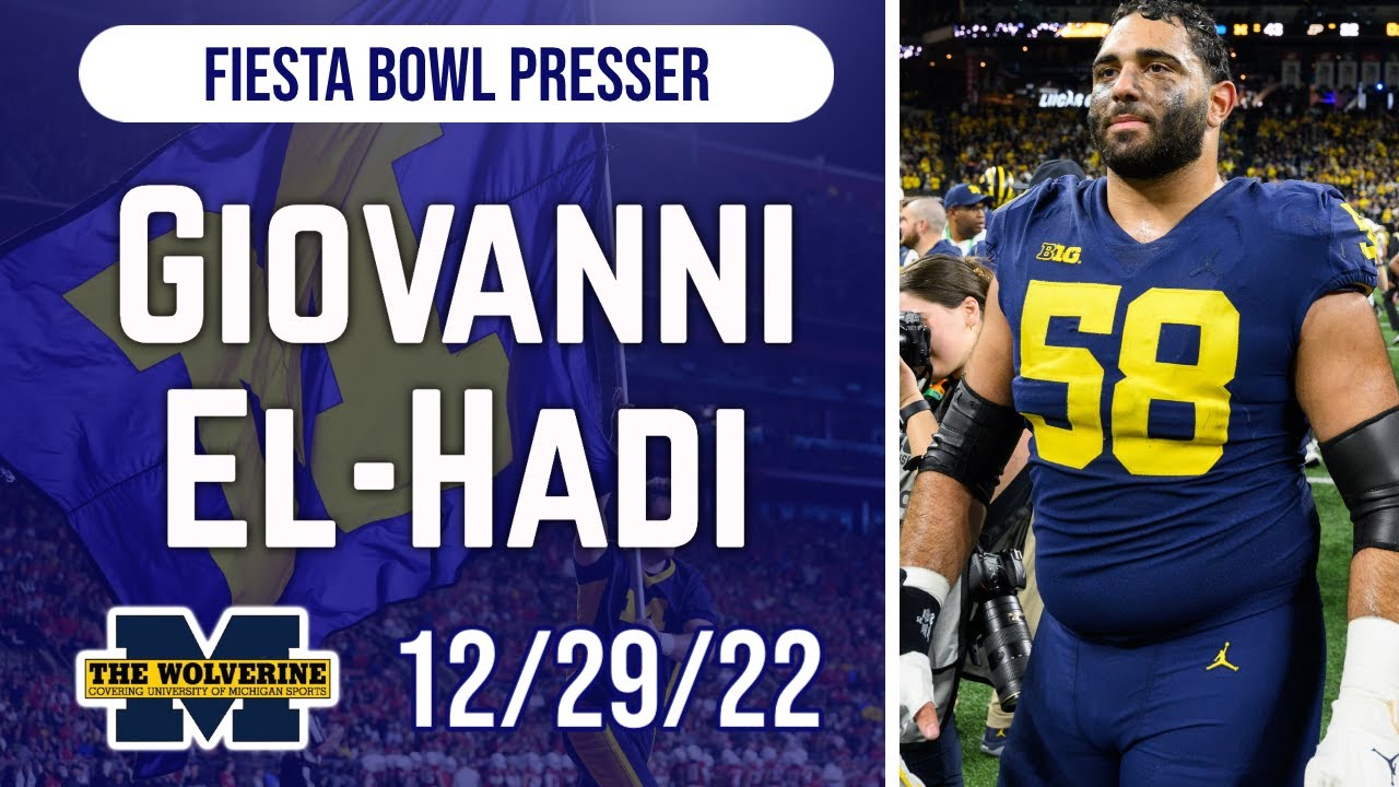 Giovanni El-Hadi on playing early, offensive line culture, Fiesta Bowl ...