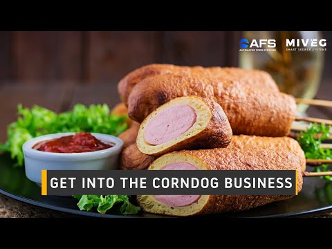 MIVEG Corndog Production Equipment - Original US Corndog Maschinen und ...