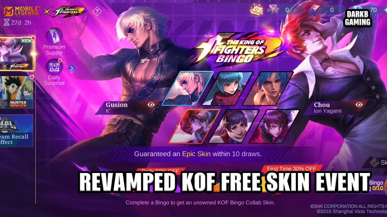 Revamped KOF Free Skin Event Release Date | KOF Skin Event 2025 ...
