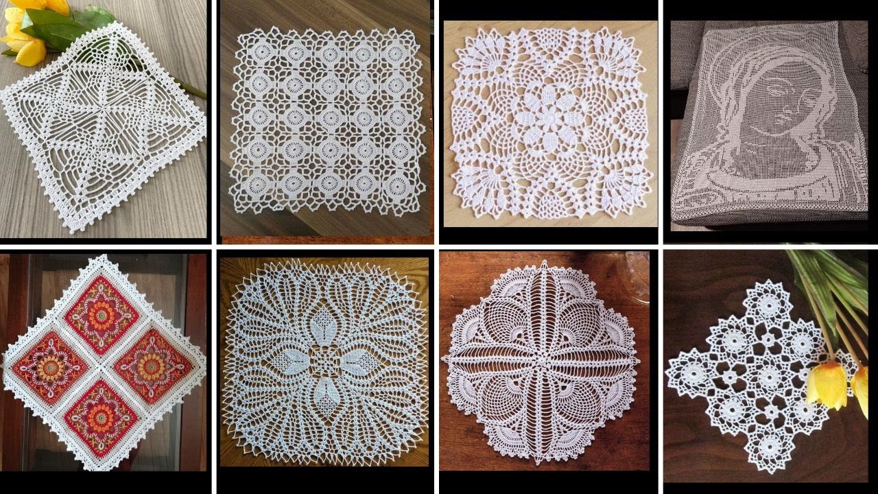 Most beautiful Crochet Console Lace Models/Beraziş Runner/Amazing ...