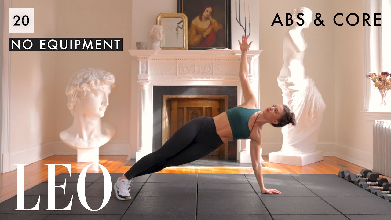 20 MIN ABS & CORE Workout (No Equipment) - YouTube