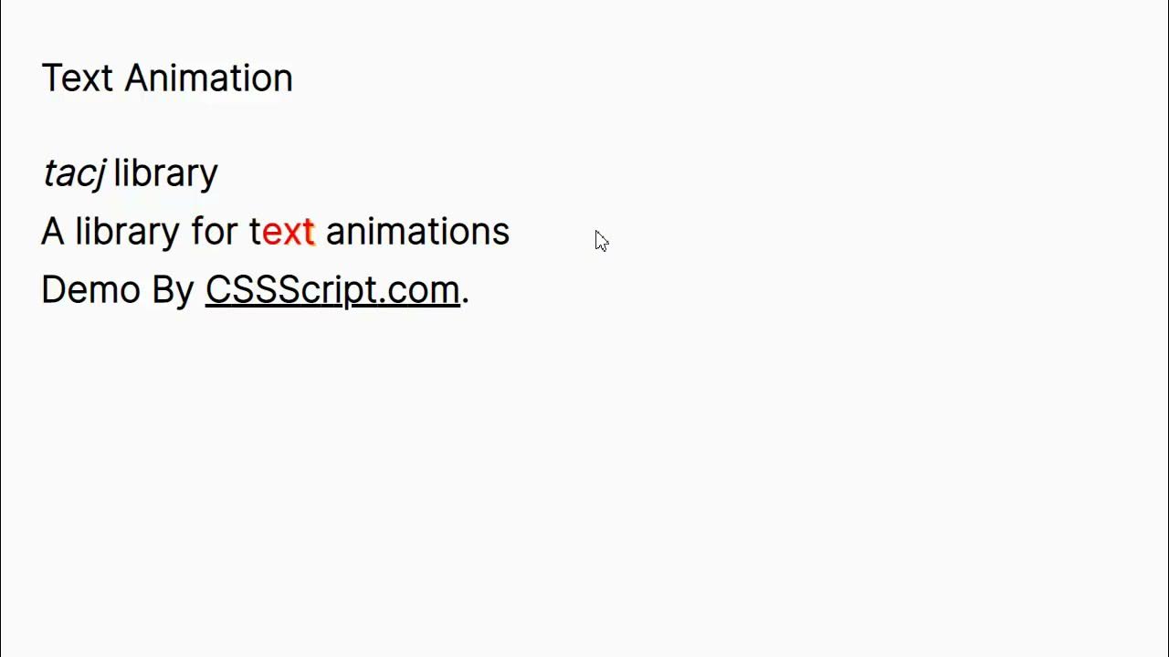 Fancy Text Animation In JavaScript - YouTube