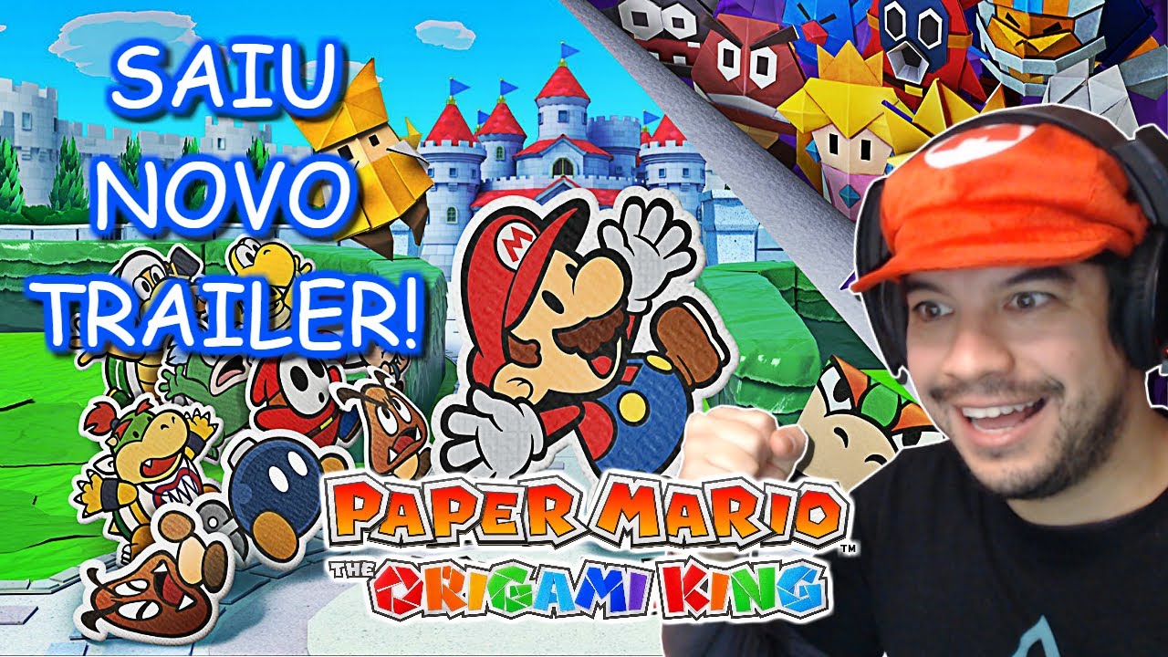 REACT do NOVO TRAILER DE Paper Mario The Origami King! NOTÍCIAS de ...