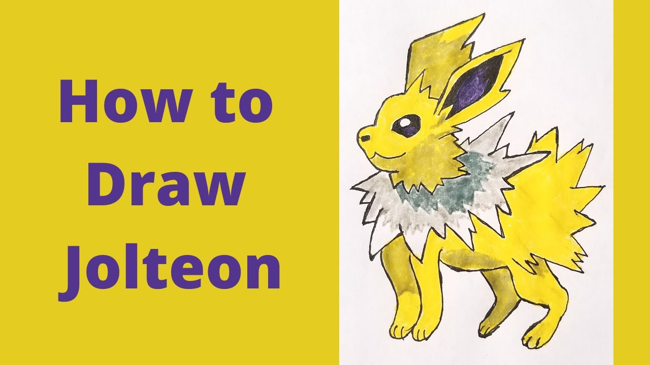 How to Draw Jolteon (oddly satisfying time lapse) - YouTube