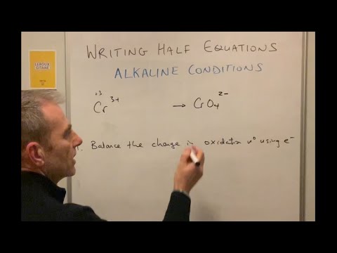 Writing half-equations for alkaline conditions in three easy steps ...