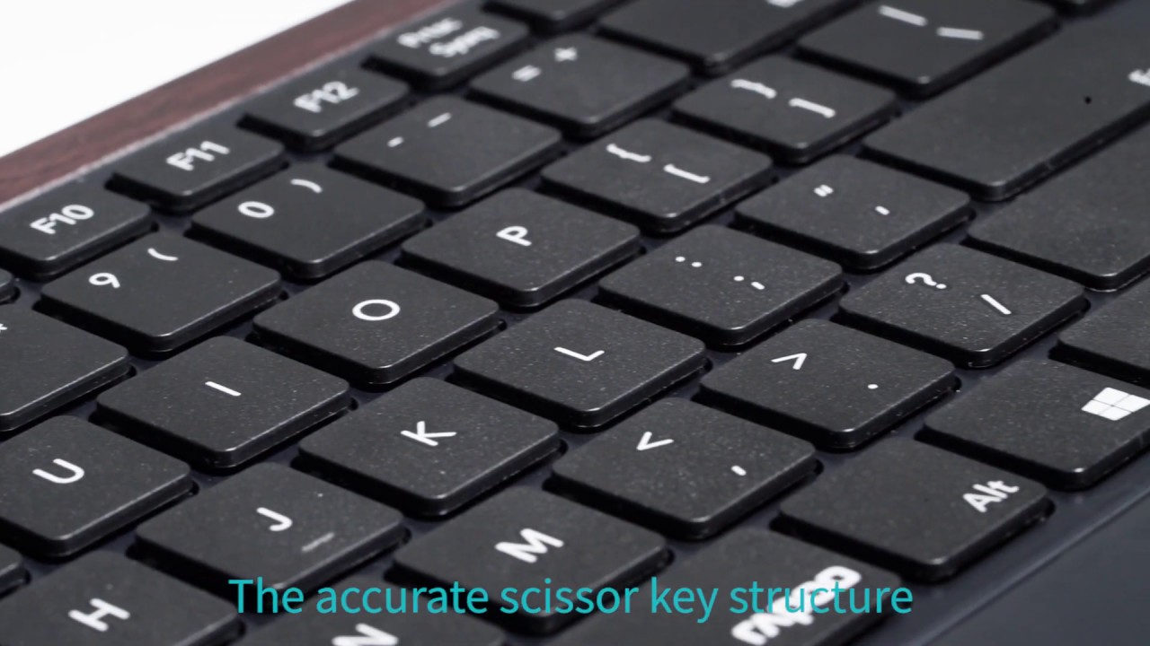 RAPOO Multi-mode Wireless keyboard-E9500 - YouTube
