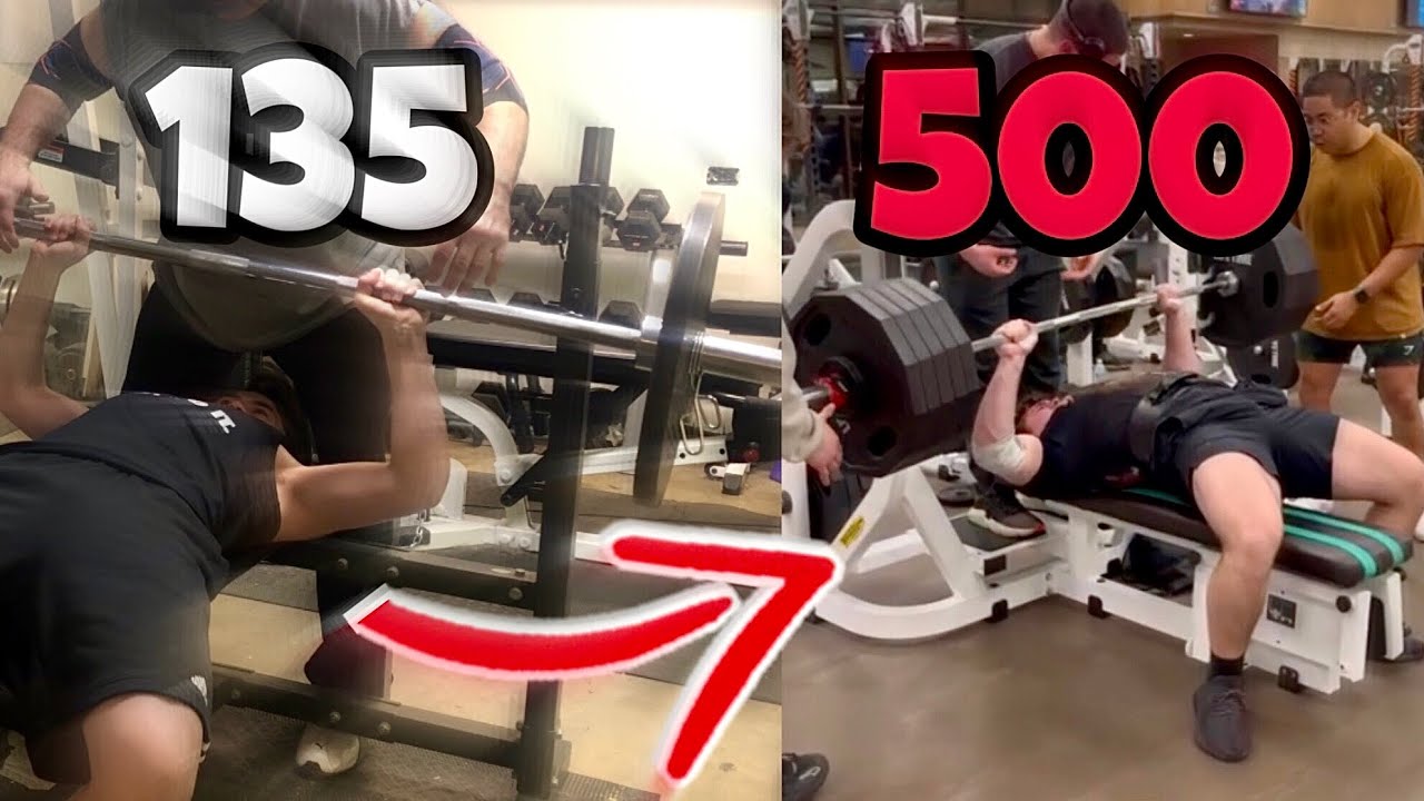 5 Year Natural Bench Press Progression 12-17 - Blake Wendt - YouTube