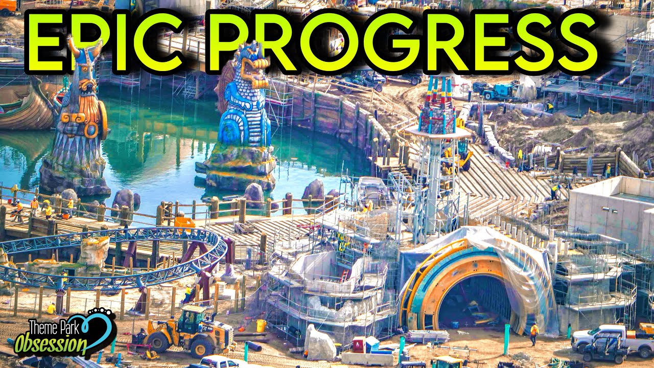 Epic Universe Construction Update! New Structures Rise & More Details ...