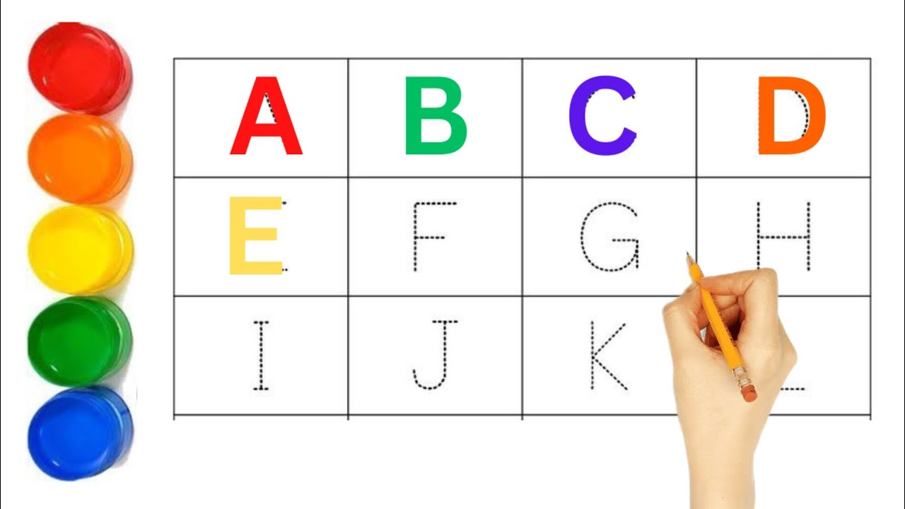 ABCD for toddlers and pre schools - YouTube