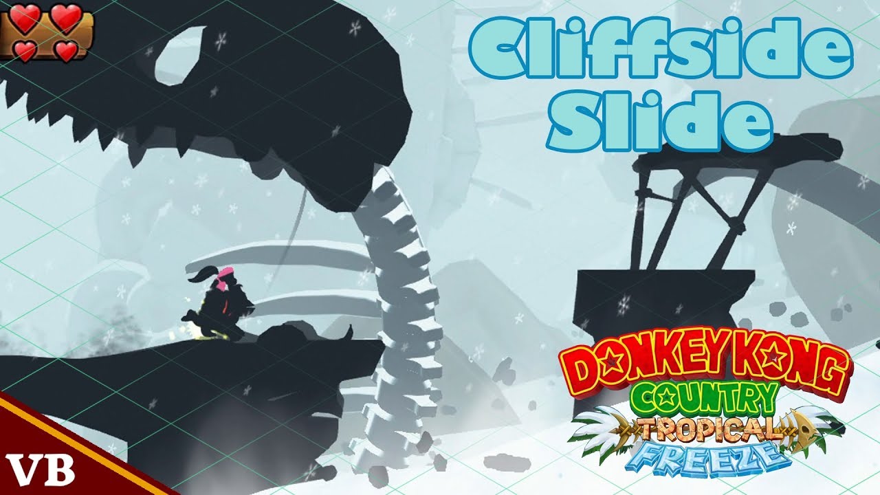 Donkey Kong Country: Tropical Freeze - 6-6 Cliffside Slide - YouTube