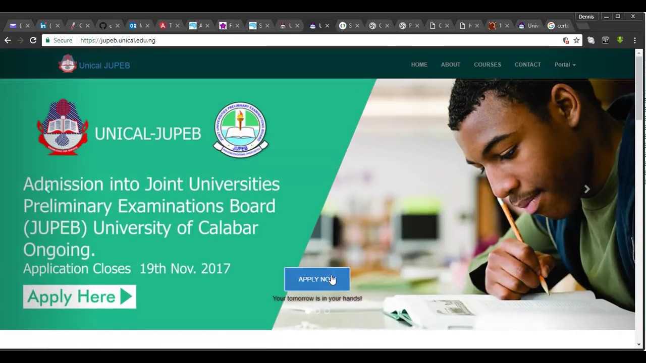 How to Register For The Unical JUPEB Programme - YouTube