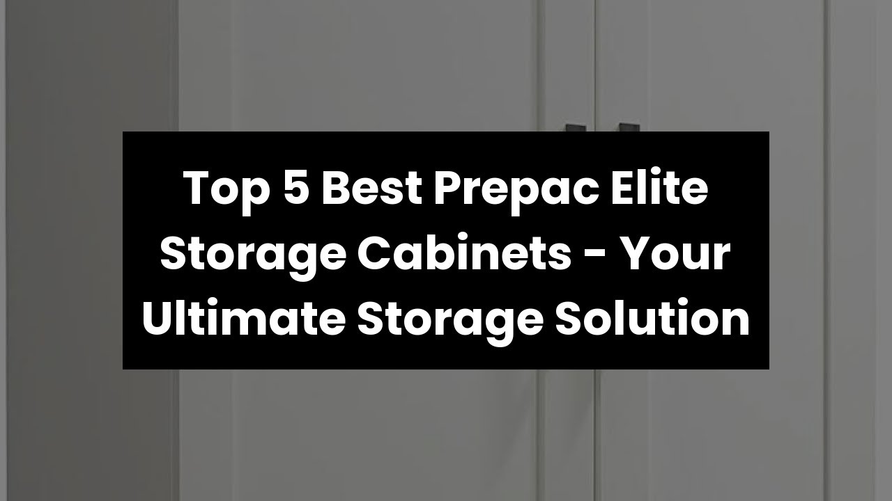 PREPAC ELITE STORAGE CABINET - YouTube